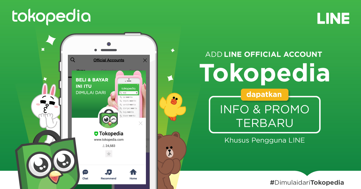 Official Account Tokopedia Kini Hadir di LINE - Tokopedia Blog