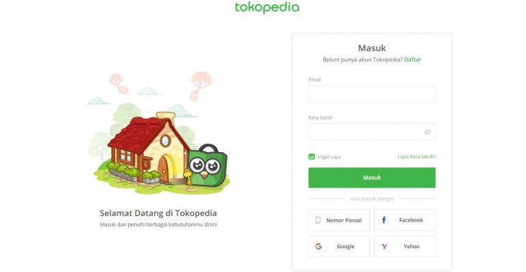 Tokopedia Login / Cara Log In Tokopedia - Tokopedia Blog