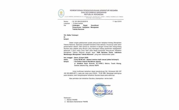 6 Contoh Surat Undangan Rapat untuk Berbagai Keperluan