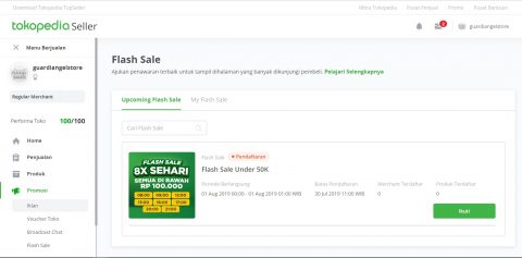 Cara Daftar Produk di Flash Sale - Pusat Seller Tokopedia