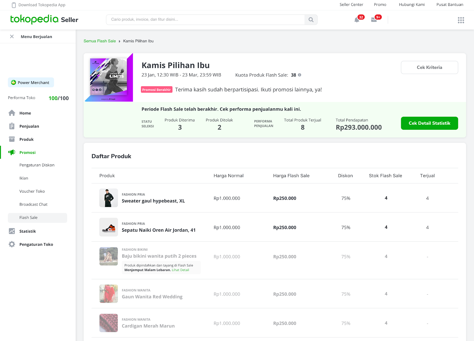 Cara Daftar Produk di Flash Sale - Pusat Seller Tokopedia