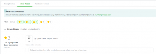 Fitur Ulasan Produk: Kini Pantau Rating Produk Jauh Lebih Mudah!