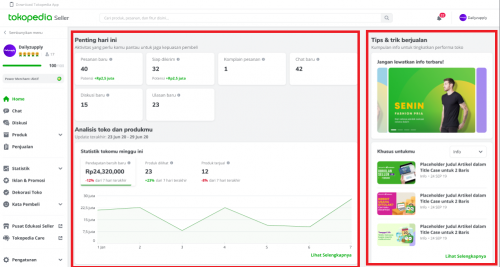 Halaman Tokopedia Seller: Kelola Toko Lebih Mudah! - Pusat Seller
