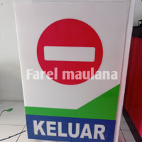 Jual Rambu keluar masuk Spbu / plang exit spbu / rambu plang exit spbu ...