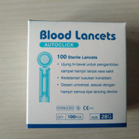 Review Produk - blood lancets 28g lancet lanset onemed autoclick isi ...