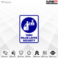 Review Produk - Rambu Tamu Wajib Lapor Security 35cm x 50cm Plat ...