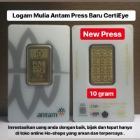 Jual 10 gram Gold Bar / Logam Mulia Antam(LM) Press Baru CertiEye asli ...