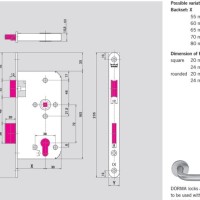 Jual DORMA MORTISE LOCK 281 A BACKSET 55 MM SASH LOCK DORMA 281A ...