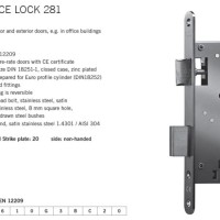 Jual DORMA MORTISE LOCK 281 A BACKSET 55 MM SASH LOCK DORMA 281A ...