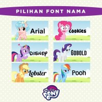 Jual Stiker Label Nama Anak / Label Nama - MY LITTLE PONY - Kota ...