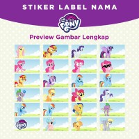 Jual Stiker Label Nama Anak / Label Nama - MY LITTLE PONY - Kota ...