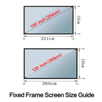 Jual Layar Proyektor 120 inch, ukuran 266 cm x 150 cm (Screen Projector ...