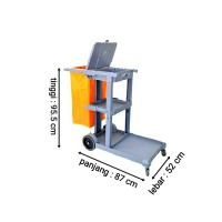 Jual Troli (Public Area)|P/A Trolley / Janitor Cart Peralatan ...