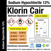 Jual Klorin Cair 12% isi 50 ml Chlorin Disinfectant anti corona ...