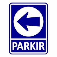 Jual Rambu Petunjuk Arah Parkir 45cm x 60cm Plat Alumunium - Kota ...