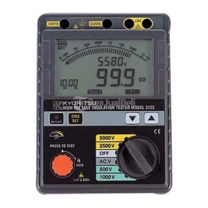 Jual Digital High Voltage Insulation Tester / Megger Kyoritsu 3125 ...