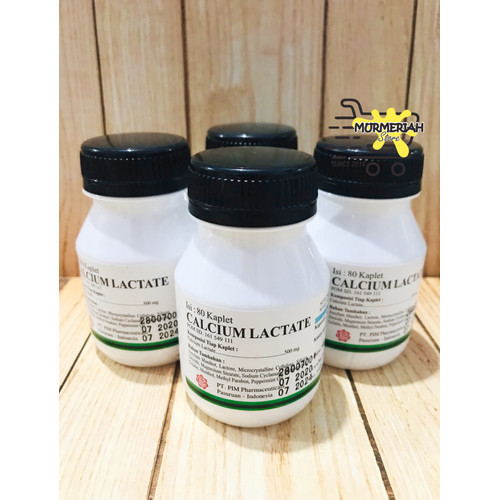 Jual KALSIUM LACTATE isi 80 tablet / KALK/ Calcium Lactate - Kab ...