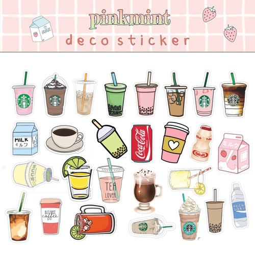 Jual STICKER LUCU BERTEMA MINUMAN - Jakarta Barat - PinkMint Shop ...