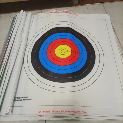 Jual Target Face 40cm 10ring (Standard Indoor/Barebow Target) - Kota ...