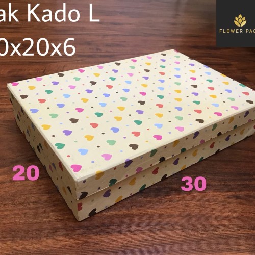 Jual Kotak Kado Box Kado L 30x20x6 Kotak Kemasan Bungkus Hadiah ...