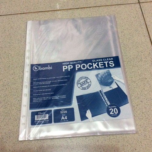 Jual PP Pockets A4 BAMBI 5220 - Jakarta Utara - HM Stationary | Tokopedia