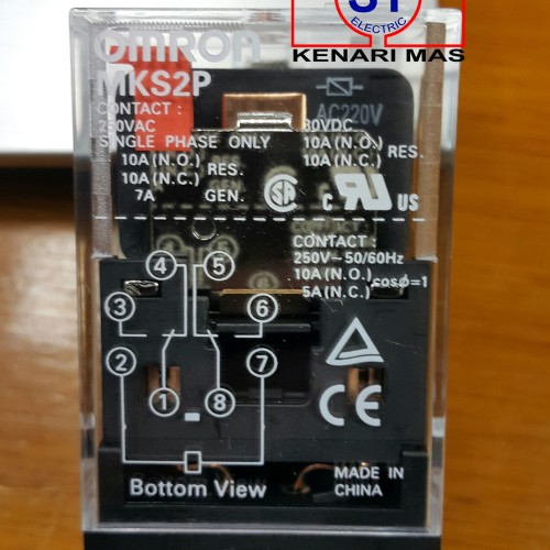 Jual RElay MKS2P OMRON ORIGINAL 10 Amper 2 No 2 NC 220v - Jakarta Pusat - ST Electric | Tokopedia