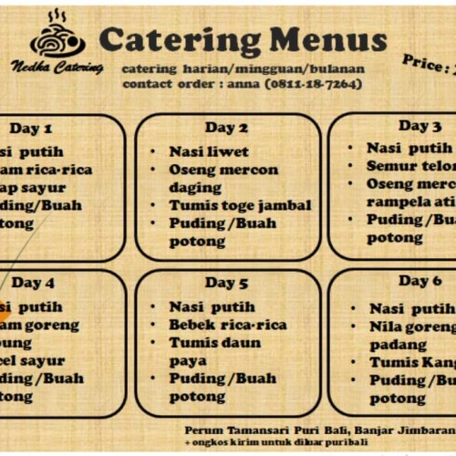 Jual catering harian / mingguan - Serpong - dapurnyonya | Tokopedia