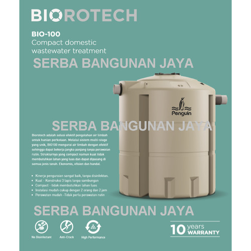 Jual PENGUIN BIO 100 ( 1000 Liter ) TANGKI AIR SEPTIC TANK - Kota ...