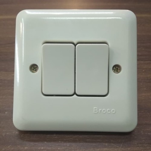 Jual Saklar sakelar lampu 2 tombol seri Broco new gee IB inbow ...