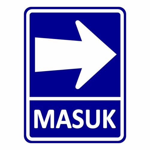 Jual Rambu Masuk Panah Kanan 45cm x 60cm Plat Alumunium - Kota Bandung ...