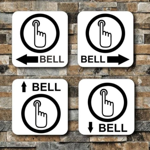 Jual sign tanda gambar pencet bel bell rumah - Kota Surabaya - Piramida ...