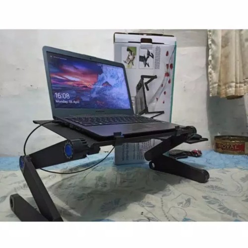 Jual Meja Laptop Portable Aluminium dengan kipas pendingin - Kota ...