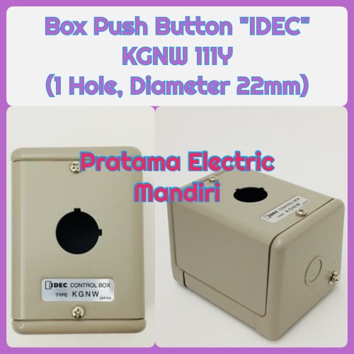 Jual IDEC Control Box Push Button KGNW111Y KGNW-111Y 1 Lubang Diameter ...