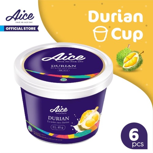 Promo Paket Aice Ice Cream Durian Cup Es Krim (isi 6 pcs) - Jakarta ...