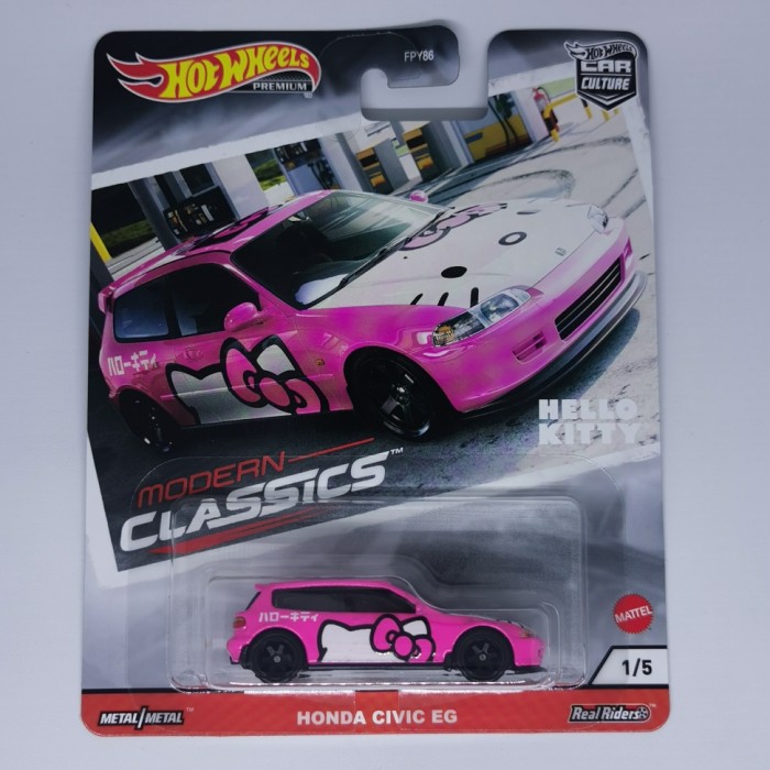 Jual Hot Wheels Honda Civic EG Pink Hello Kitty Modern Classics ...