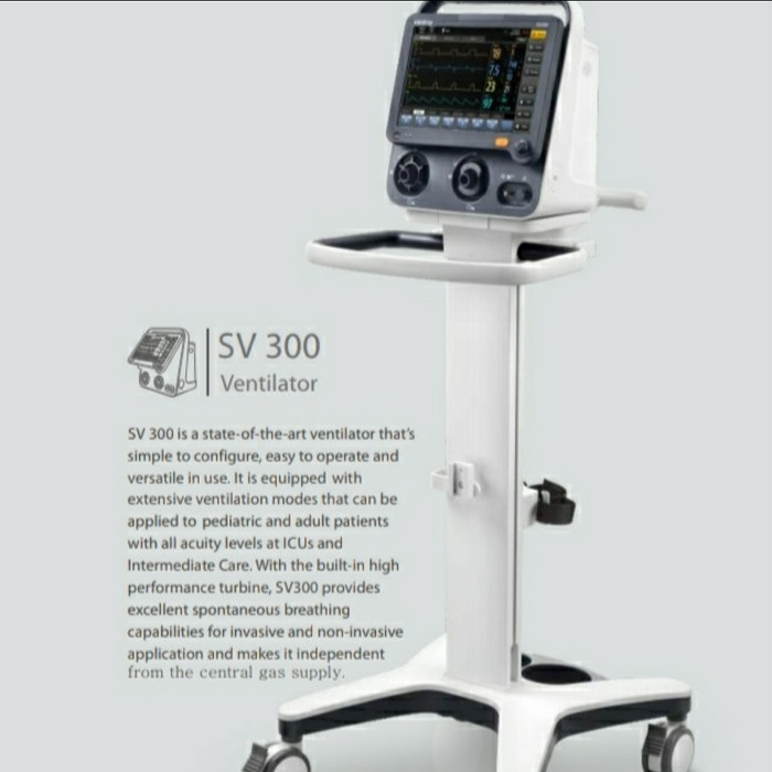 Jual Ventilator ICU SV 300 Mindray / Ventilator Mindray SV300 - Jakarta Pusat - Charlottie ...