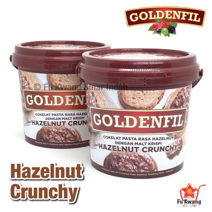 Goldenfil Hazelnut Crunchy Spread Selai Olesan Renyah 1 kg | Lazada ...