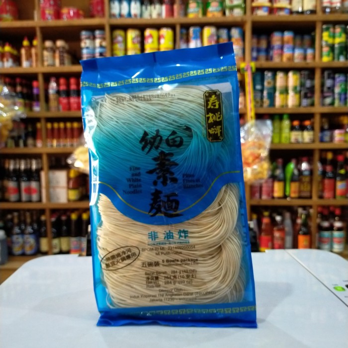 Jual Misoa/ Miesoa/ Mee Sua Biru Sau Tao Fine&White Plain Noodle 284gr ...