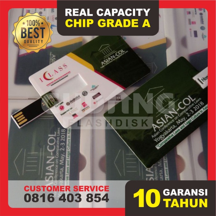 Jual Flashdisk Kartu Custom Satuan 32GB - USB Flash Disk Card Print 32 ...