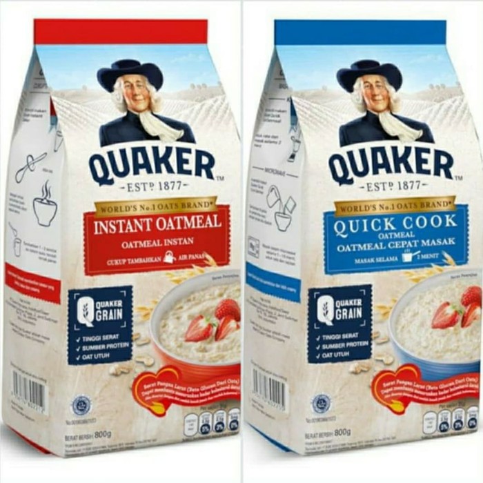 Jual Quaker Instant Quick Cook Oatmeal 800gr 800g 800gram apermut ...