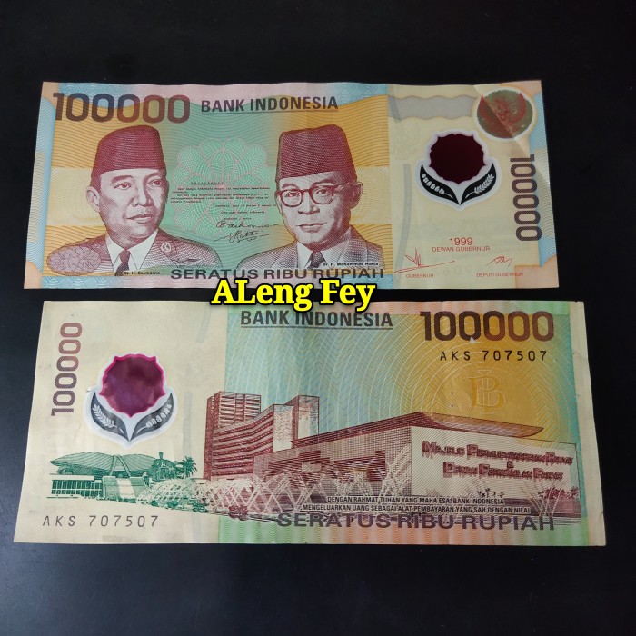 Jual Uang kuno Seratus ribu plastik . 100.000 polymer tahun 1999 - Kota ...