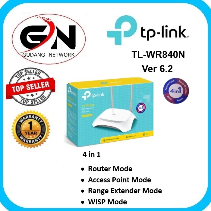Jual TP-LINK TL-WR840N 300Mbps Wireless Router / Wifi Router TPLINK ...
