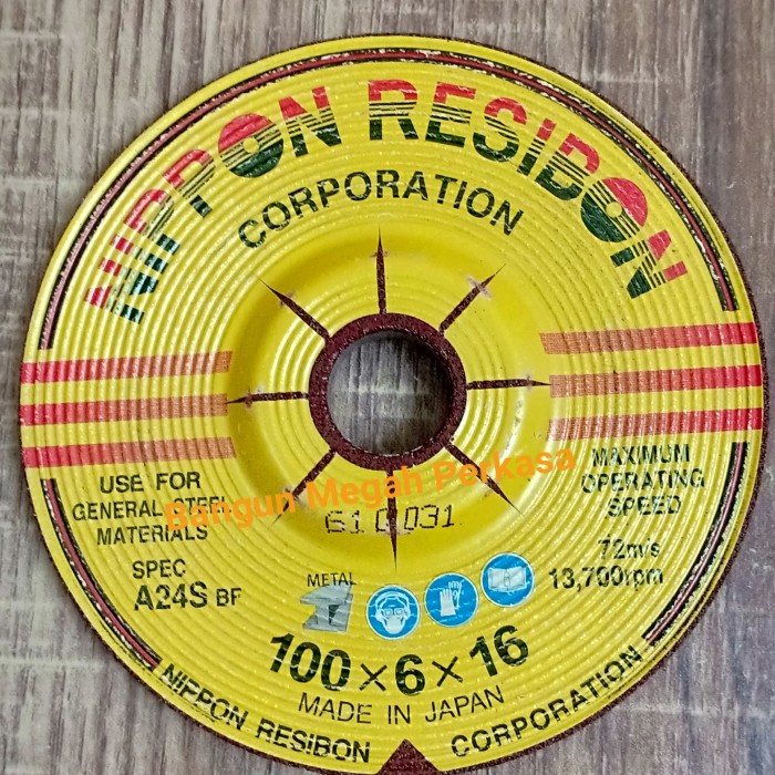 Jual BATU GERINDA POLES 4" NIPPON RESIBON 4 INCH BATU SLEP TEBAL - Kota ...