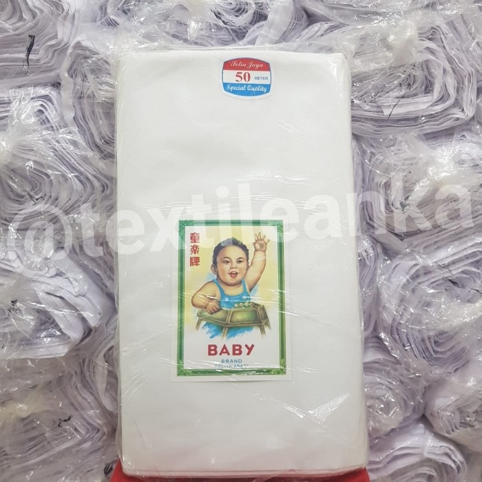 Jual Kain Mori Kafan Kaci Kain Kantong Cap Baby 50 Meter TERMURAH ...