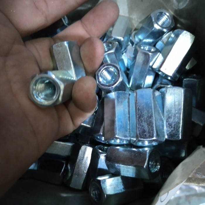 Jual long nut m12 /coupling nut m12 kunci 19 pitch 1.75 - Jakarta Pusat ...