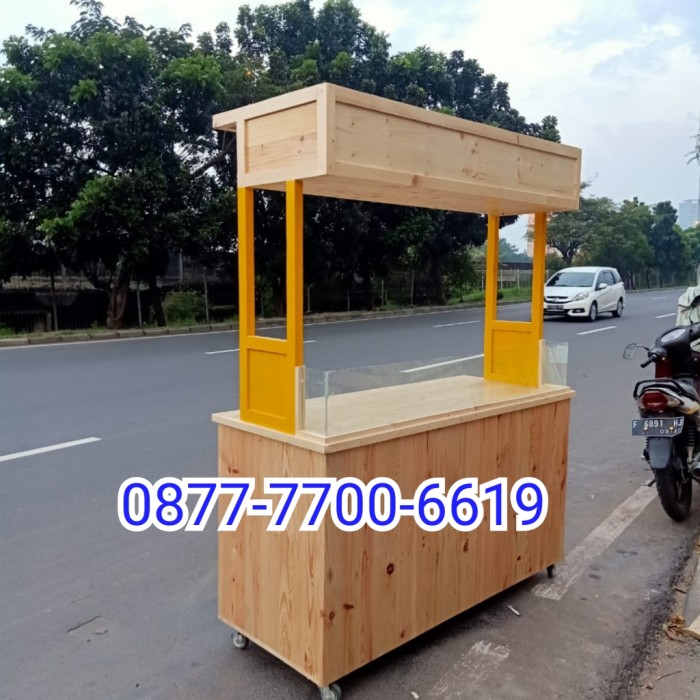 Jual booth jati belanda / booth gerobak / booth kayu - Jakarta Barat ...