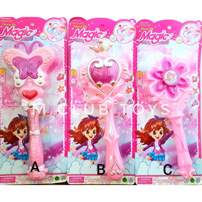 Jual Tongkat peri magic fairy wand kupu kupu Lucu dengan musik dan ...