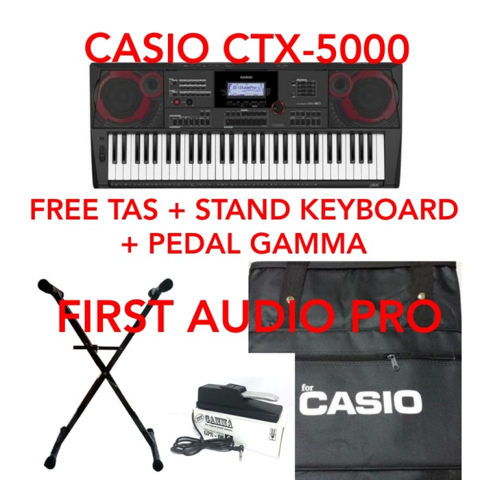 Jual Keyboard Casio CTX5000 / CTX-5000 / CTX 5000 FREE STAND DAN TAS ...