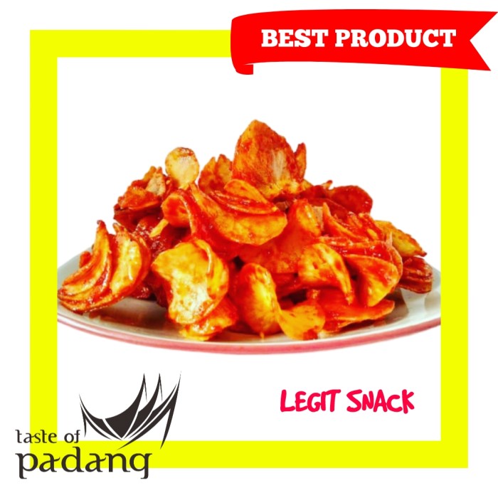 Jual KERIPIK SINGKONG PADANG BALADO / KRIPIK SINGKONG LENGKET PEDAS ...