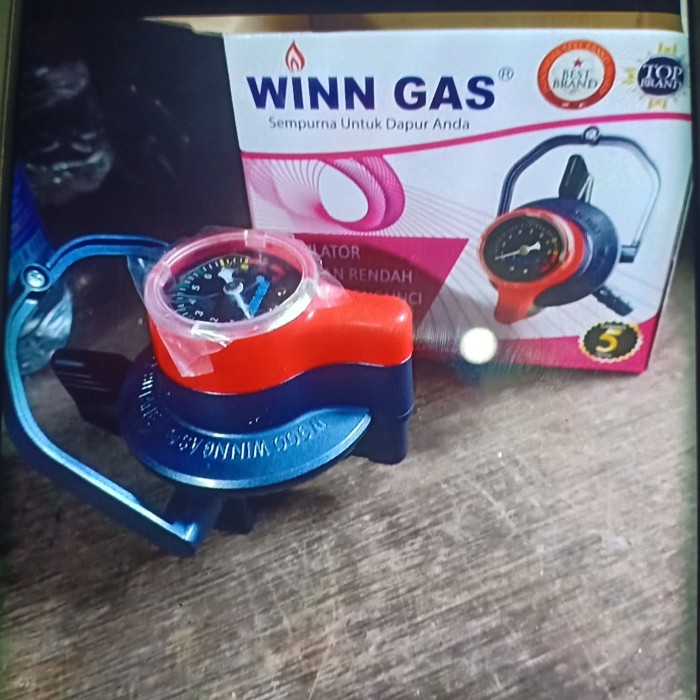 Jual REGULATOR WIN GAS W 900 PLUS SELANG FLEXIBLE 2.5 METER ORIGINAL ...